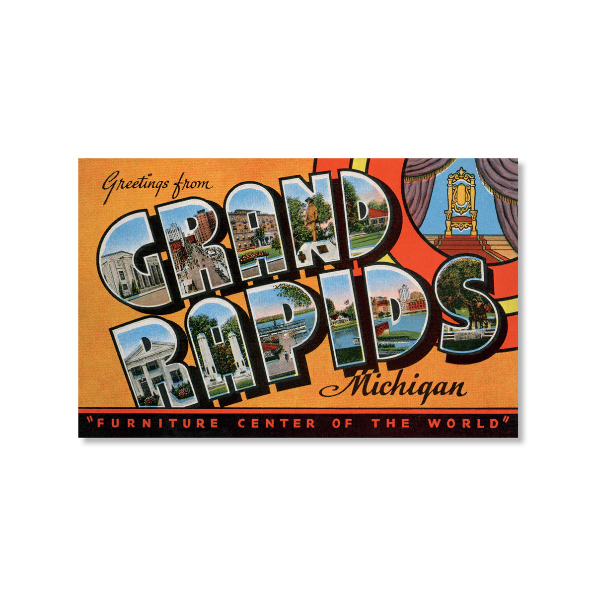 greetings from postcard