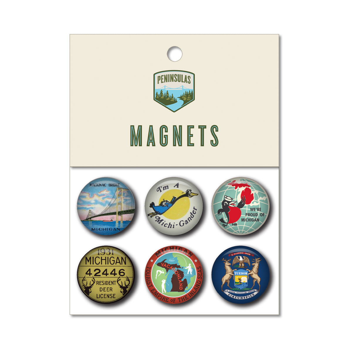 Michigan Magnet Pack #1 | Peninsulas