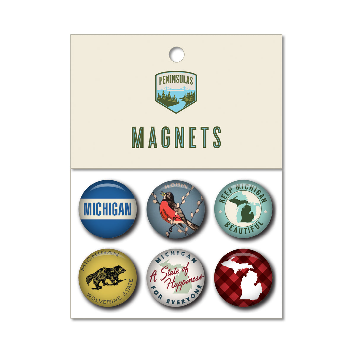 Michigan Magnet Pack #2 | Peninsulas