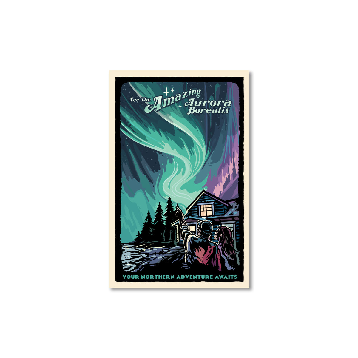 Northern Lights Sticker | Peninsulas