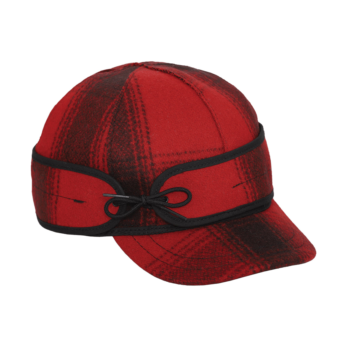 Sidekick Kromer Cap - Red & Black Plaid | Peninsulas