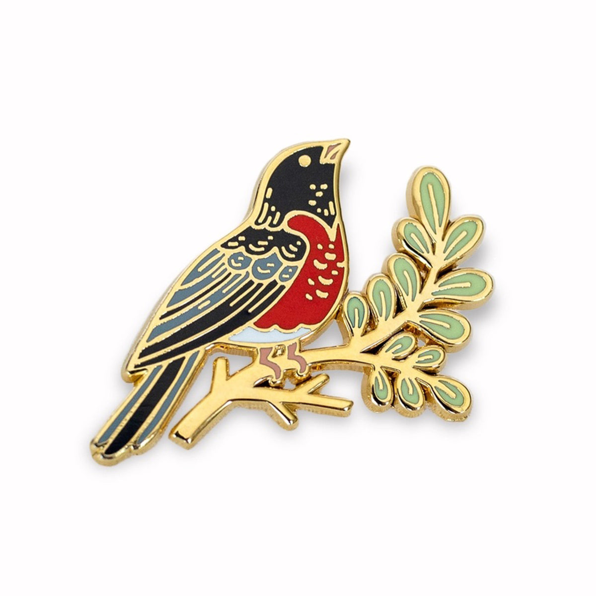 Robin Enamel Pin | Peninsulas