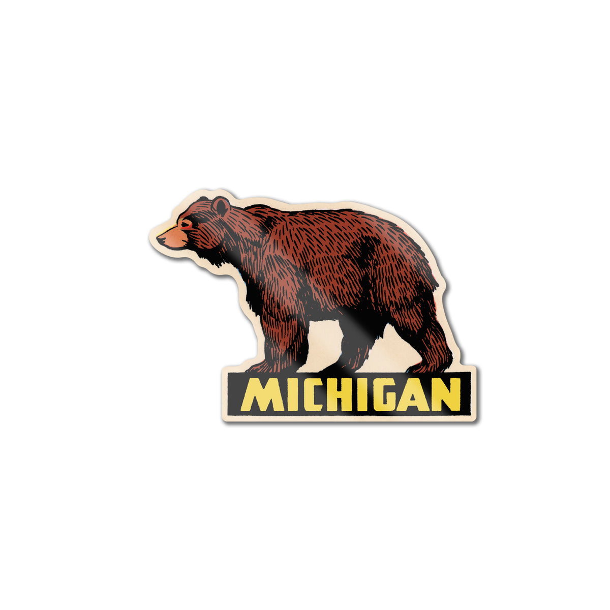 Michigan Bear Magnet | Peninsulas