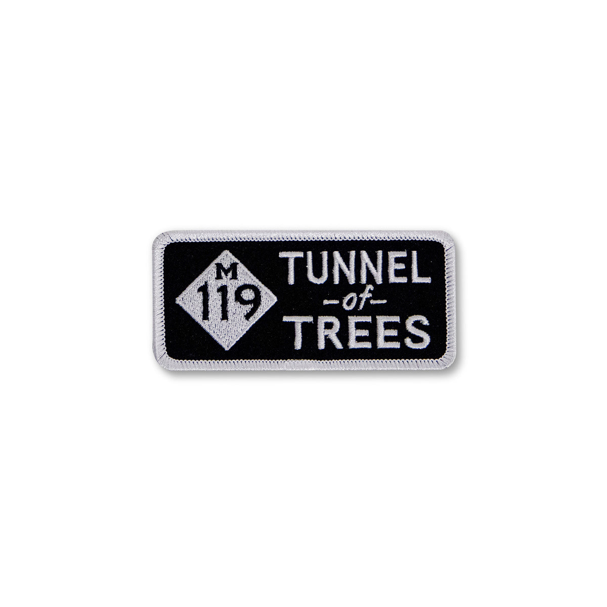 Tunnel of Trees M-119 Motorcycle Tour Embroidered Patch | Peninsulas